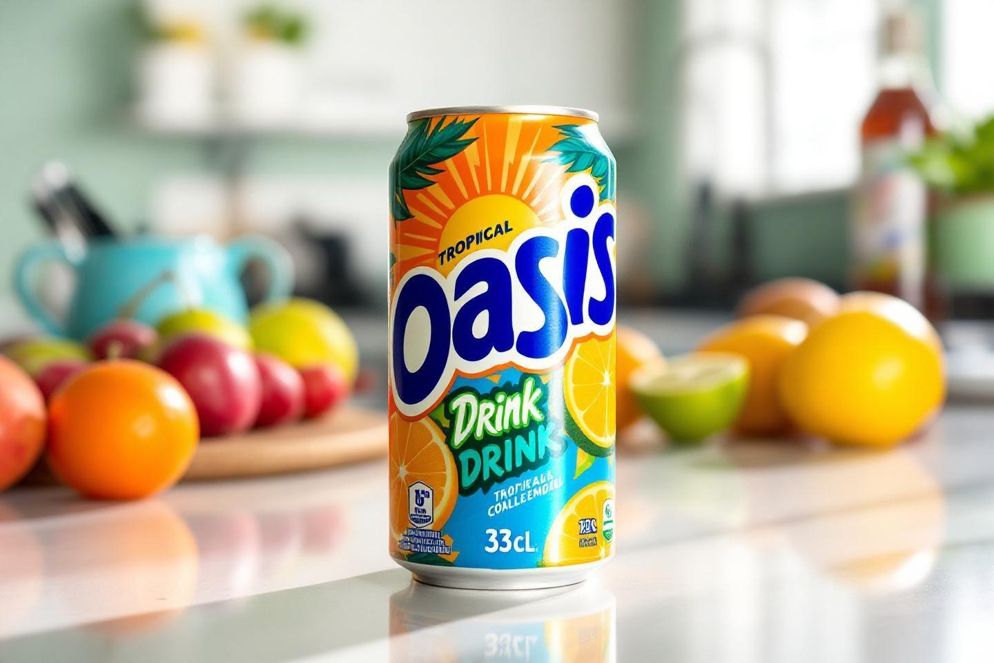 Calories dans une canette d'Oasis tropical 33 cl - Informations ...